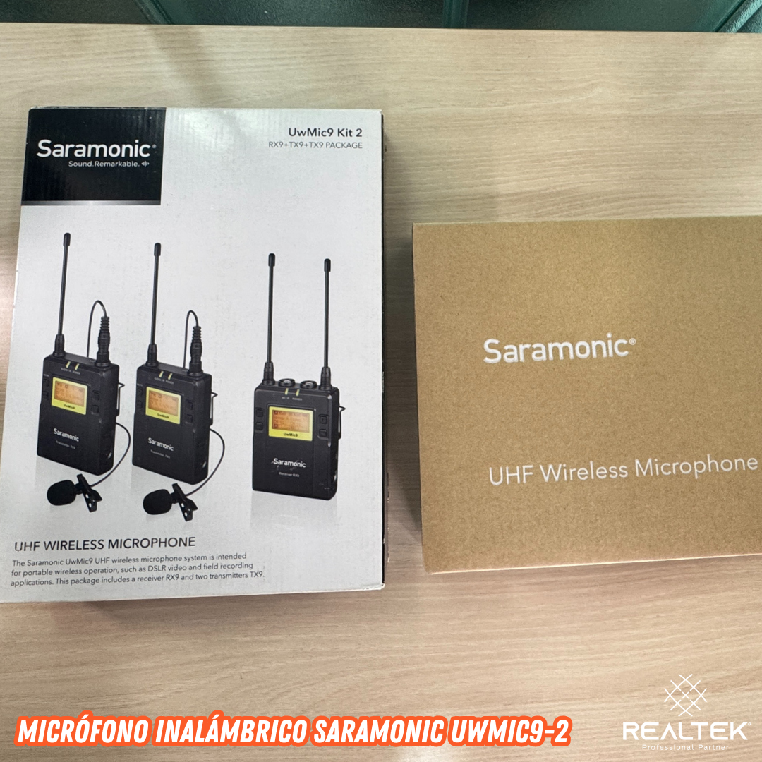 Micrófono inalámbrico Saramonic UwMic9-2 – Realtek